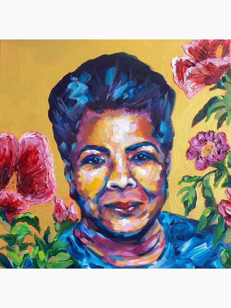 "Maya Angelou" Poster for Sale by Mozzafiatoart | Redbubble