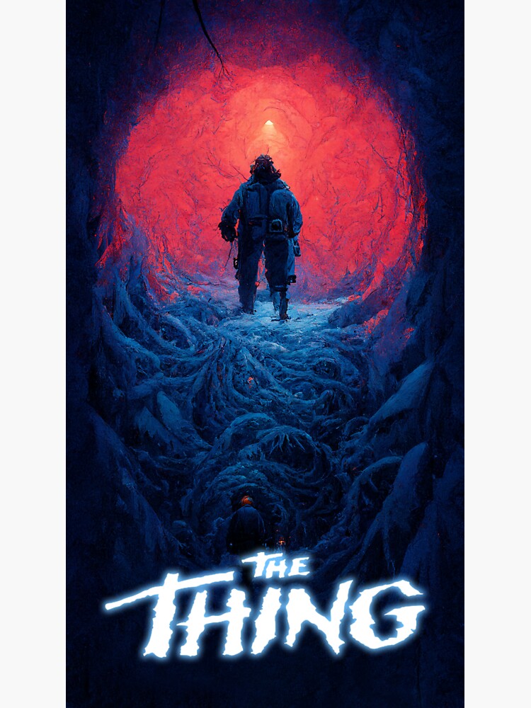 "Althernate Universe "The Thing" movie poster" Sticker for Sale by ...