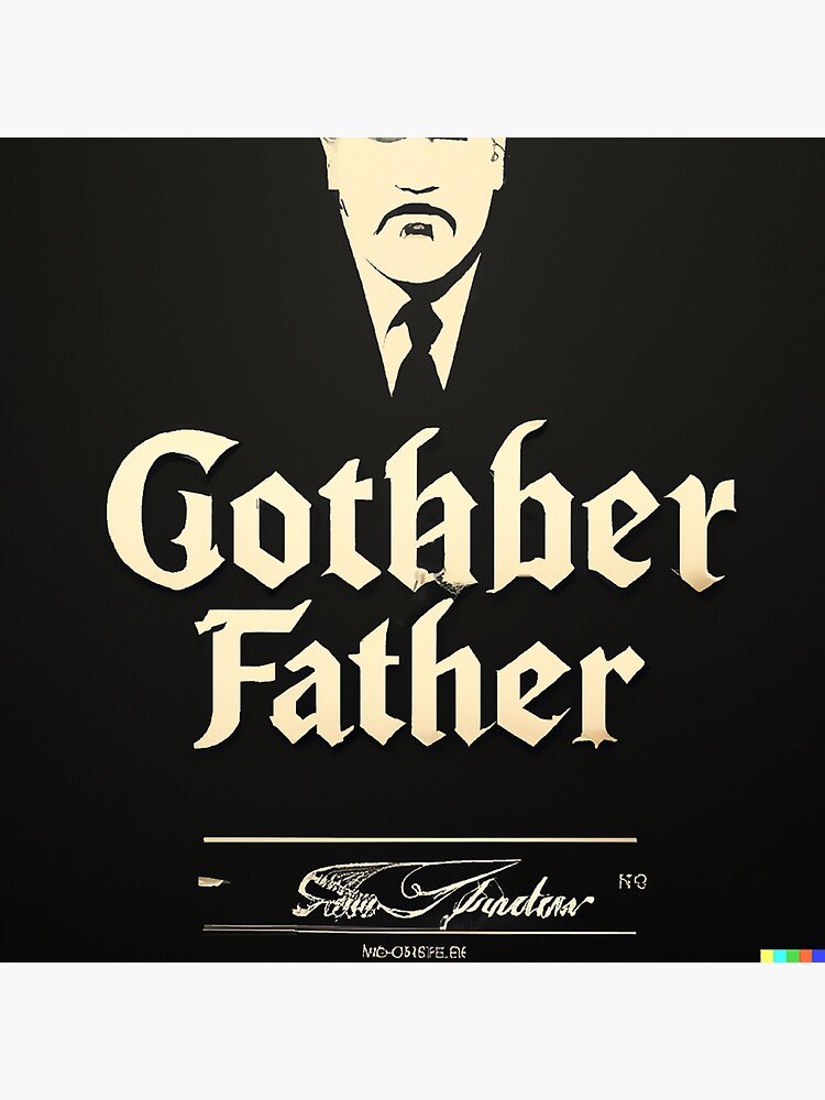 "The Godfather movie poster" Sticker for Sale by moviesarentreal ...