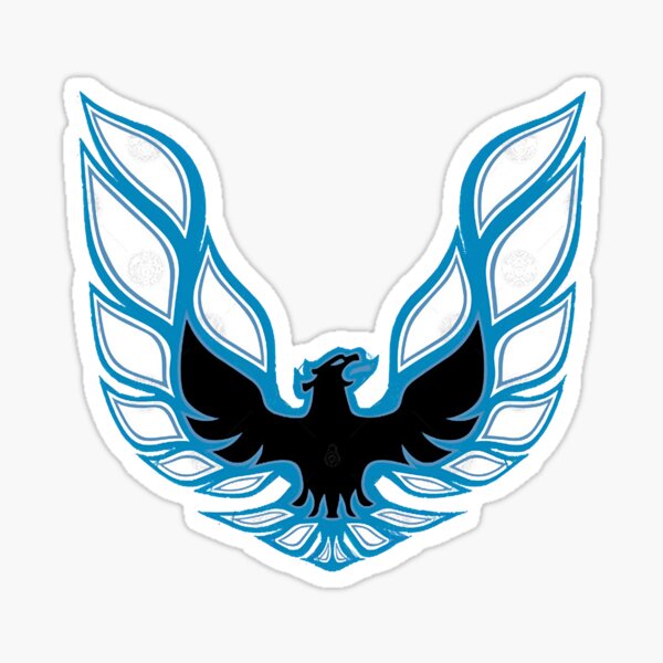"Blue Firebird" Sticker for Sale by kalybeacanup | Redbubble