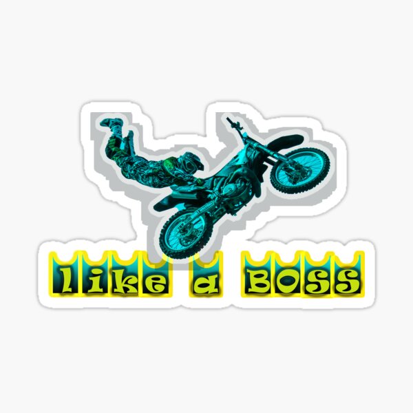 "like a boss" Sticker for Sale by musRICHTICH | Redbubble