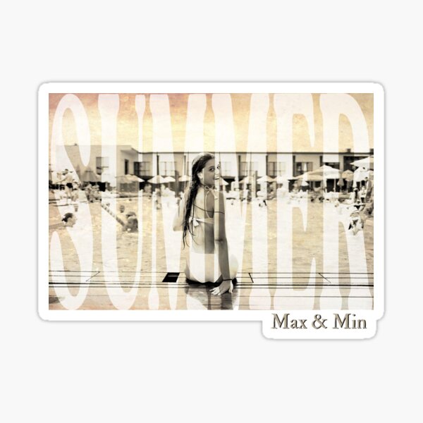 "Max and Min - Summer Girl" Sticker for Sale by BigCreation | Redbubble