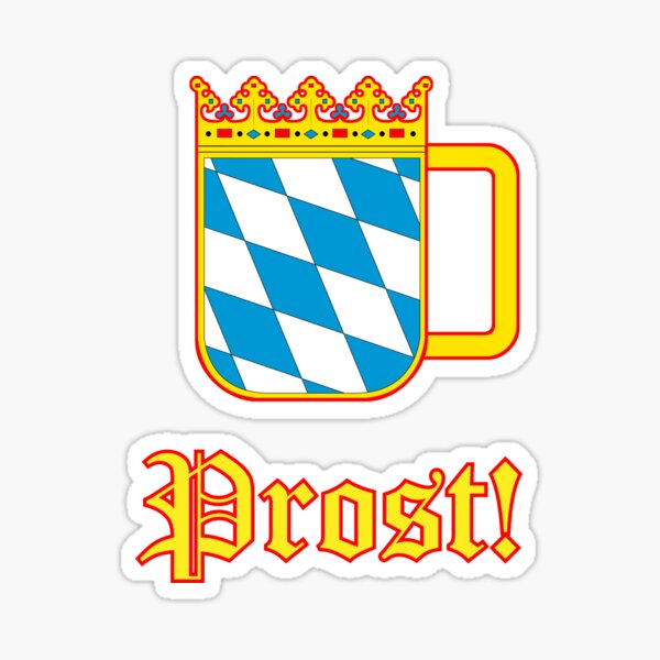 "Prost! Celebrate Oktoberfest!" Sticker by SymbolGrafix | Redbubble