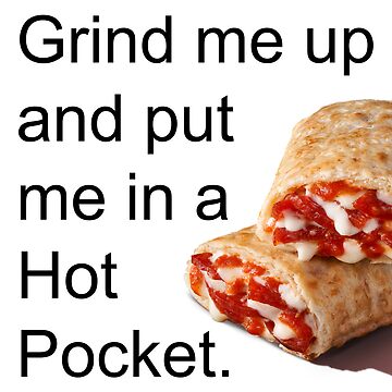 "Put Me in a Hot Pocket" Sticker for Sale by HateMyRetailJob | Redbubble