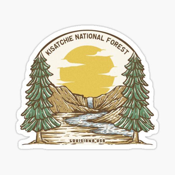 "Kisatchie National Forest Waterfall" Sticker for Sale by JordanHolmes ...