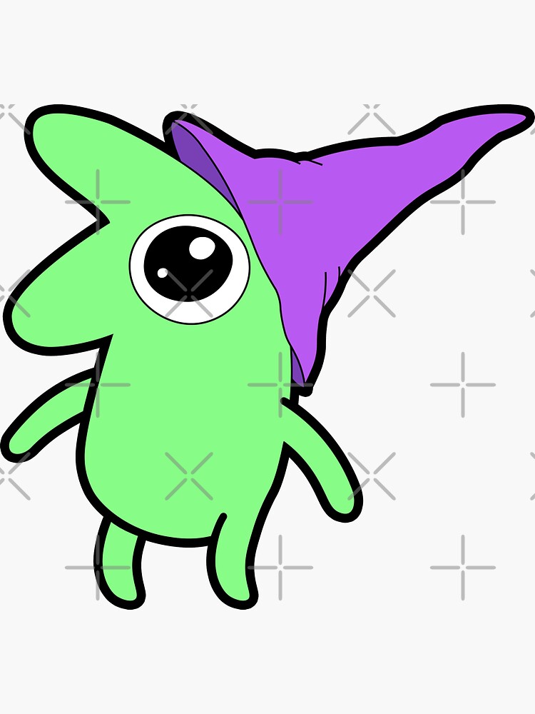 "Glep Cute, Glep's Audition at Mr. Frog Show, Smiling Friends" Sticker ...