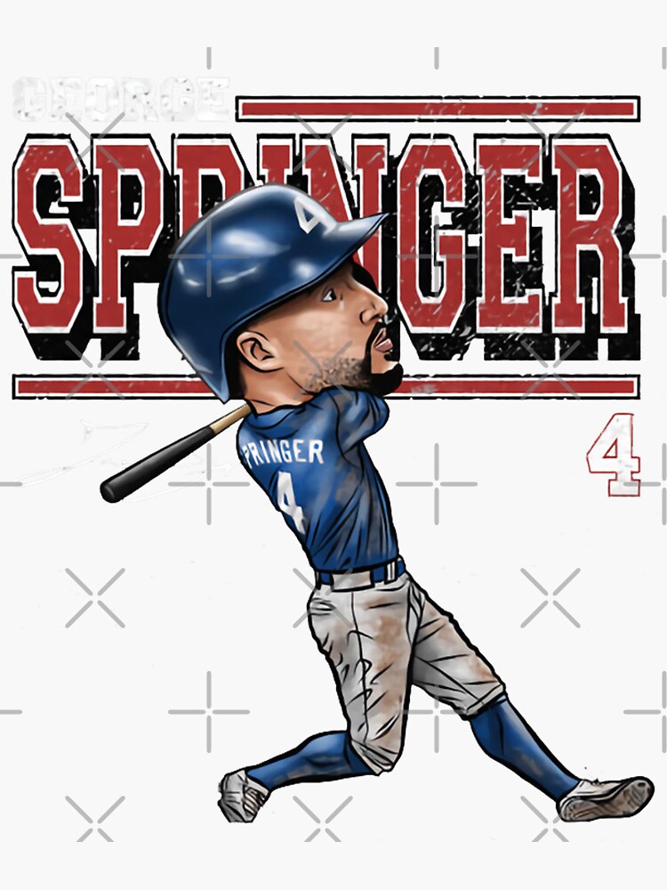 "George Springer Cartoon" Sticker for Sale by wright46l | Redbubble