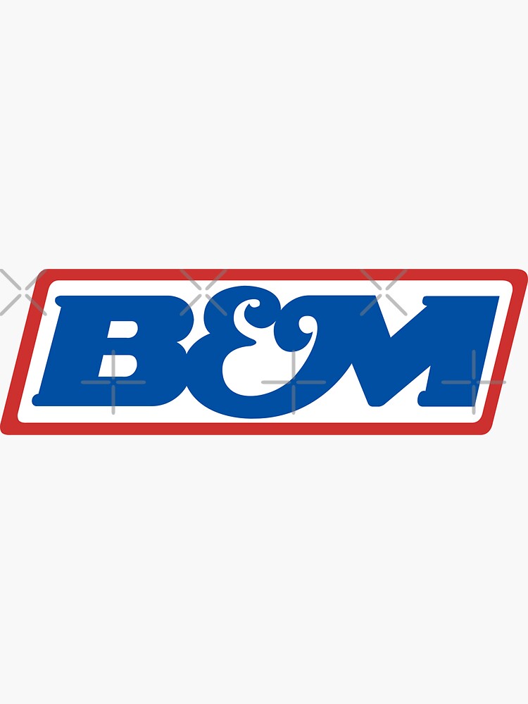 "B&M" Sticker for Sale by ItsMeRuva | Redbubble