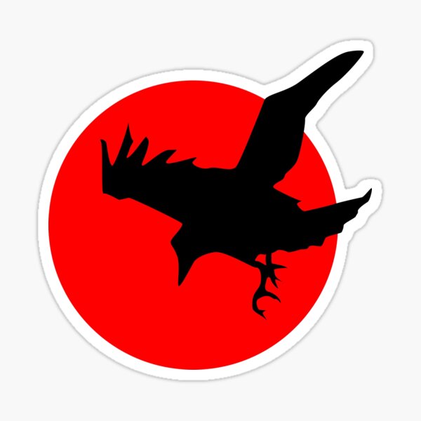"Crow" Sticker for Sale by SkellyShop | Redbubble