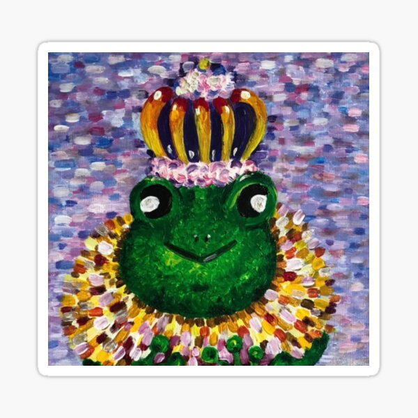 "Polina The Frog Queen " Sticker for Sale by ForestWind | Redbubble