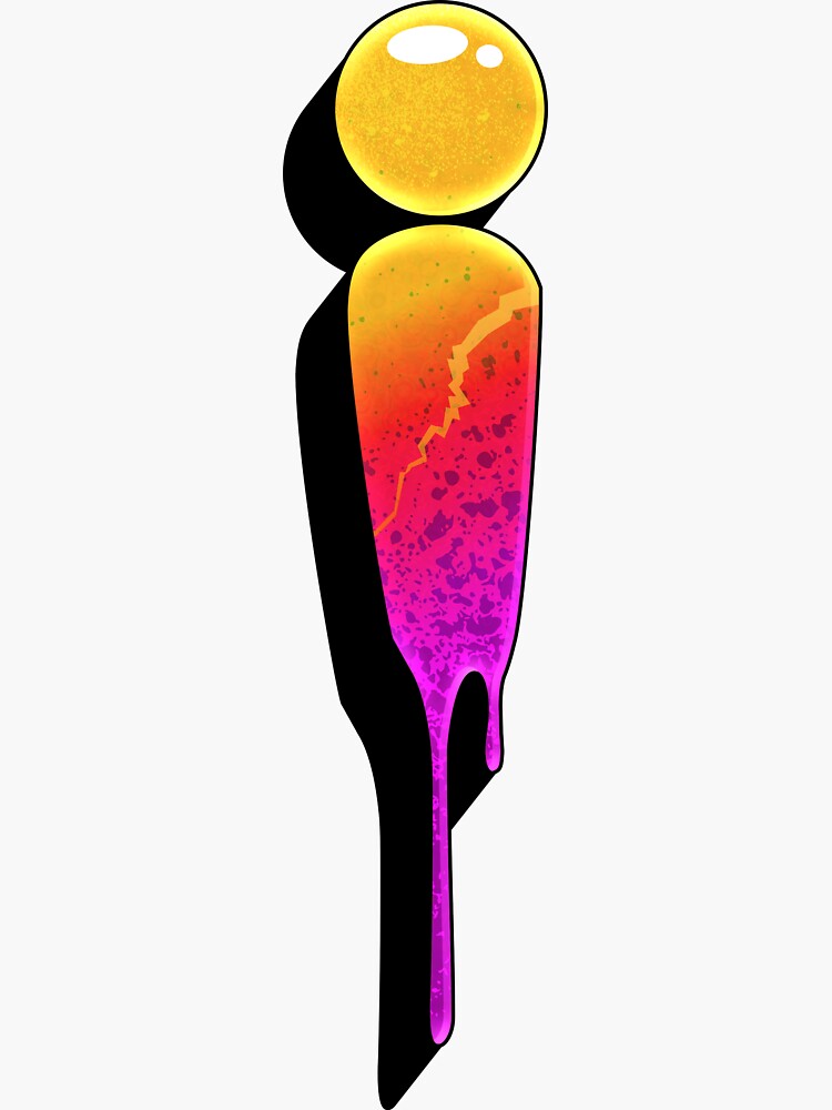 "Graffiti Letters I Letter Colorful Paint Splash Style" Sticker for ...