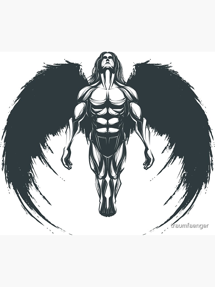 "Fallen Angel" Sticker by traumfaenger | Redbubble