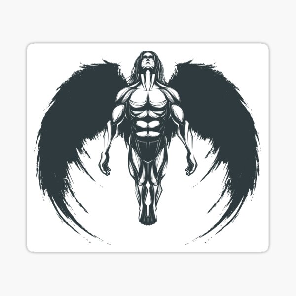 "Fallen Angel" Sticker by traumfaenger | Redbubble