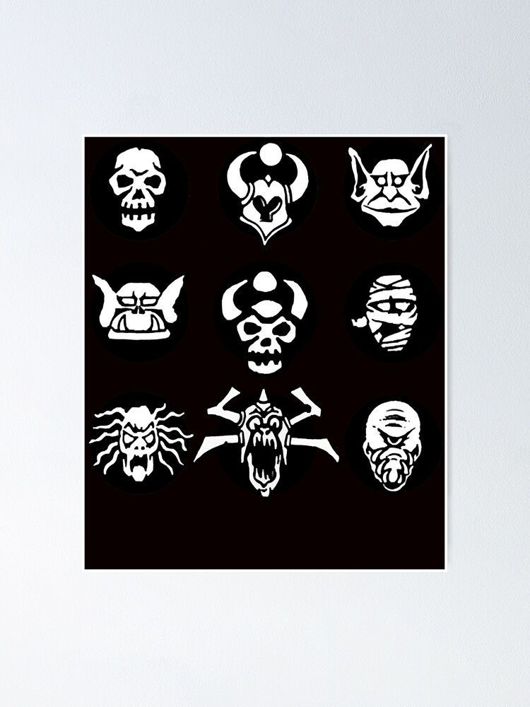 "HEROQUEST CREATURES " Poster for Sale by ChrisClair7 | Redbubble