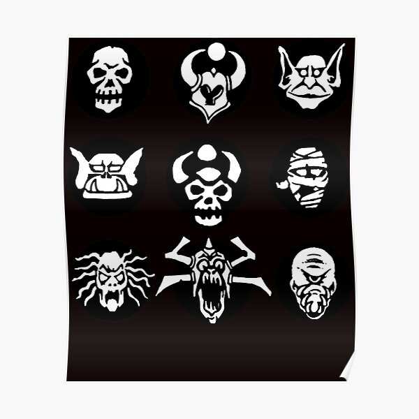 "HEROQUEST CREATURES " Poster for Sale by ChrisClair7 | Redbubble