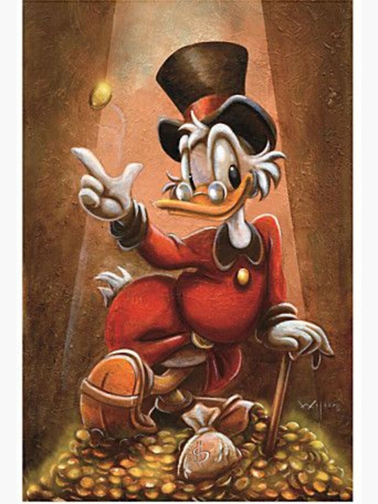 "Scrooge McDuck" Sticker for Sale by GEK-NERD | Redbubble