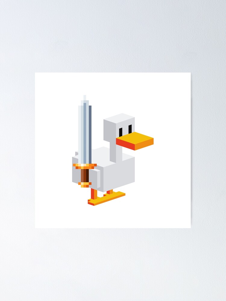 "Duck and a Sword (Version 2)" Poster for Sale by MRoseDesigns | Redbubble