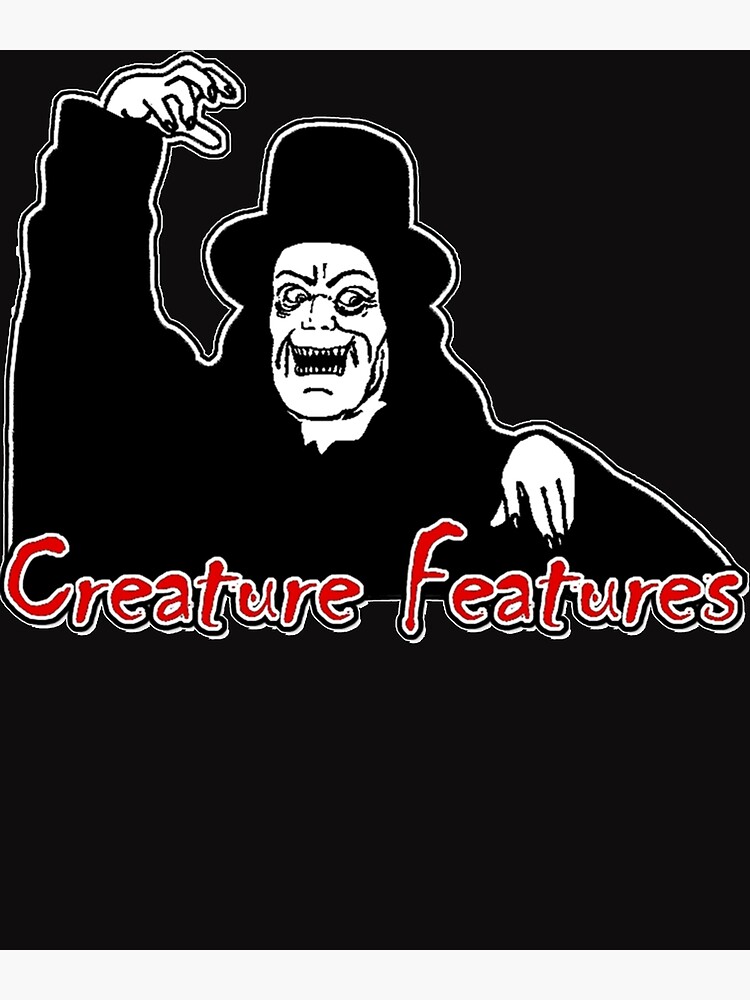 "Creature Features Retro Classic Horror Tribute" Poster for Sale by ...