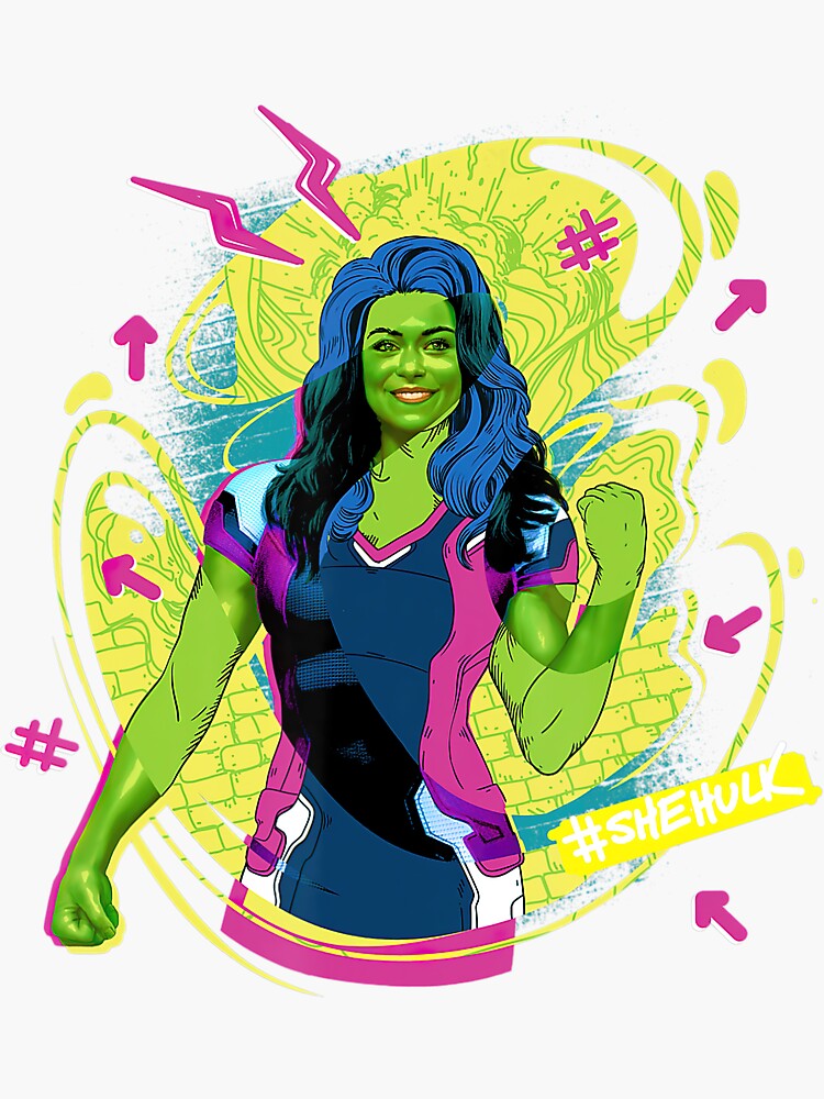 "she hulk" Sticker for Sale by KristinaFulton | Redbubble