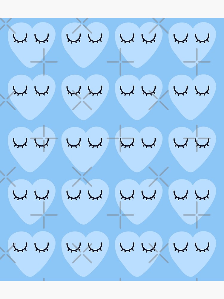 "Preppy, Heart, Blue, Preppy Aesthetic" Poster for Sale by 1StickerShop ...