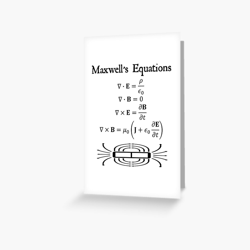 Tarjetas de felicitación «Ecuaciones de Maxwell Físico Matemático ...
