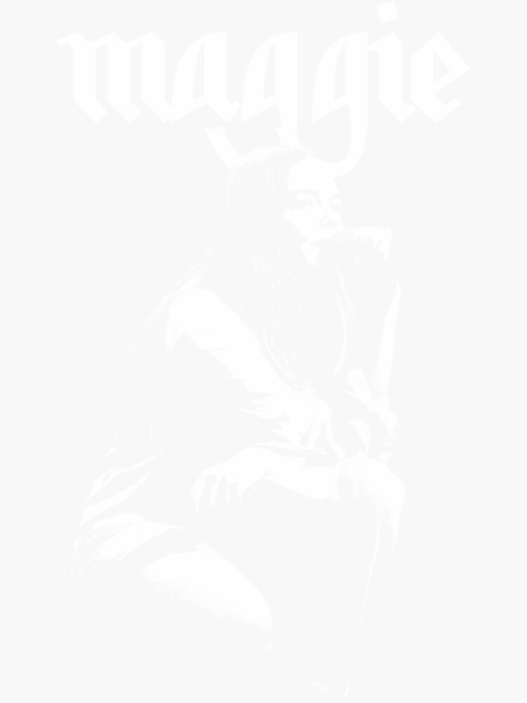 "Maggie " Sticker for Sale by StudioMet | Redbubble