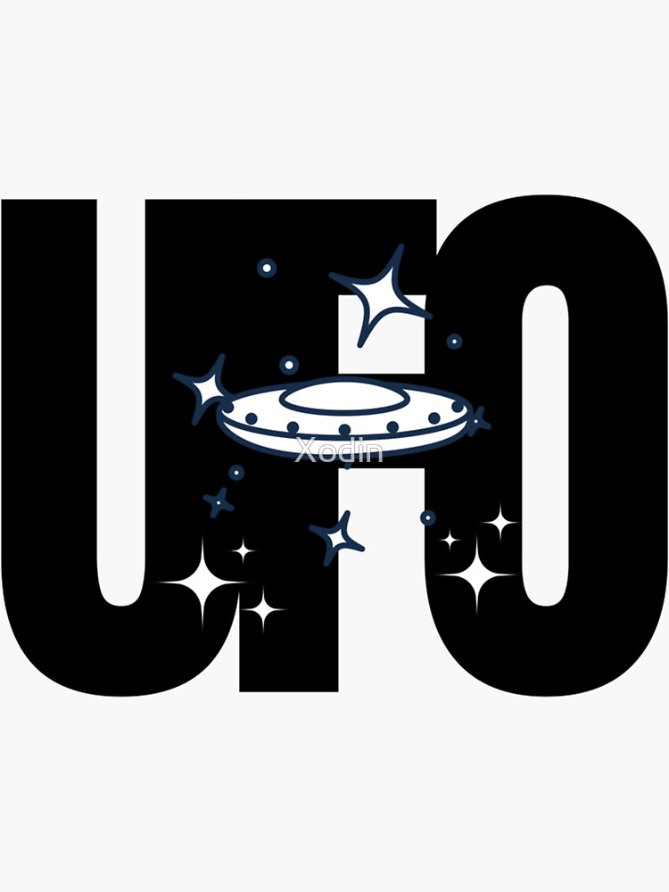 "UFO design" Sticker for Sale by Xodin | Redbubble