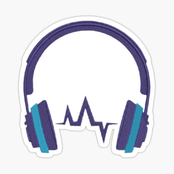"PURPLE headphone" Sticker for Sale by Canva-store- | Redbubble