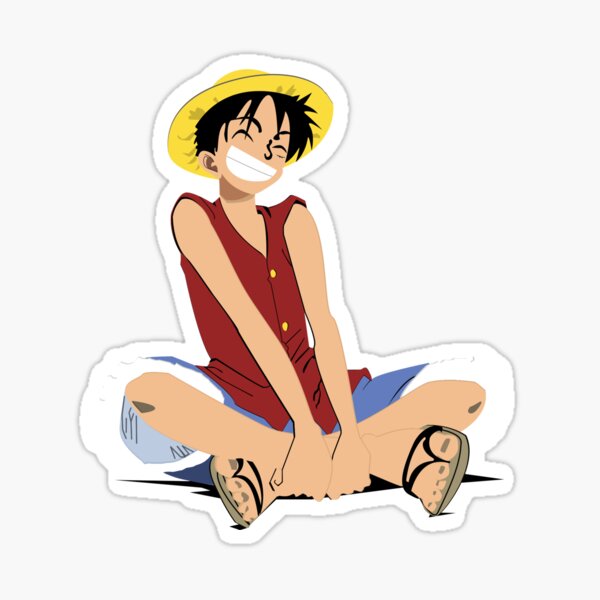 "luffy one piece" Sticker for Sale by Design-Busuk | Redbubble