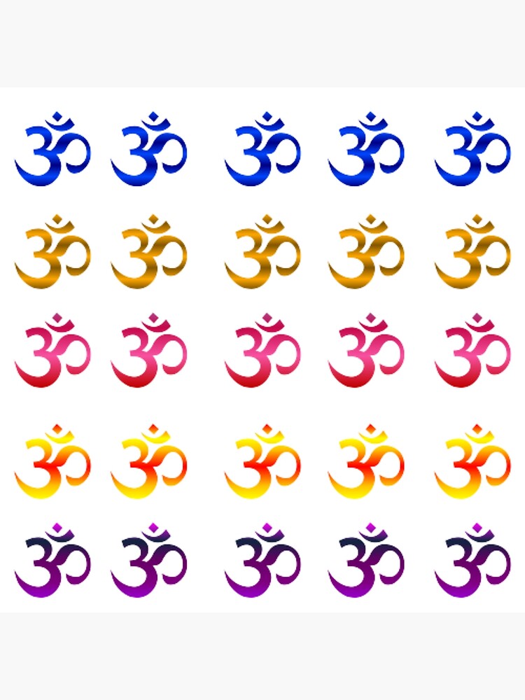 "Gradient color ohm sticker pack" Art Print for Sale by ranaweeraart ...