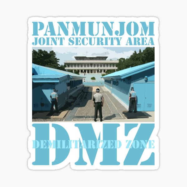 "Panmunjom Korea DMZ Demilitarized Zone" Sticker for Sale by ...
