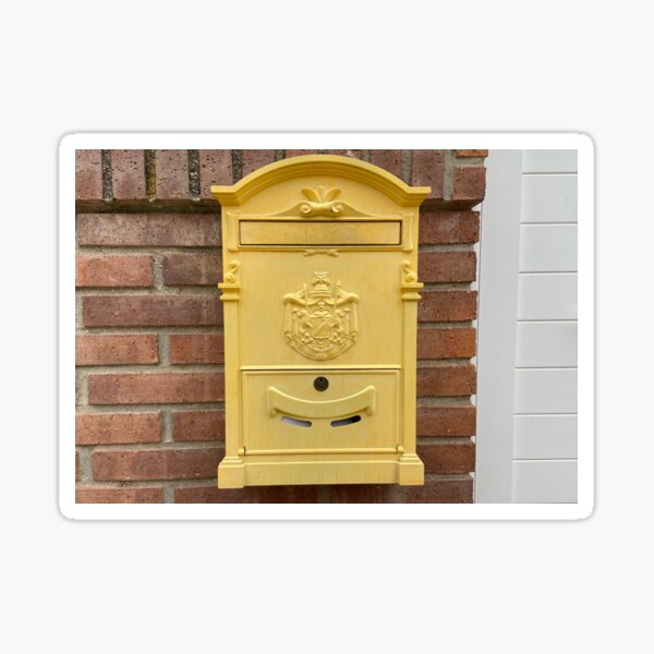 "yellow mailbox" Sticker for Sale by ponted | Redbubble