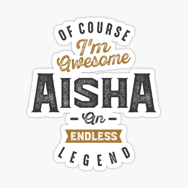 "Aisha " Sticker for Sale by cidolopez | Redbubble