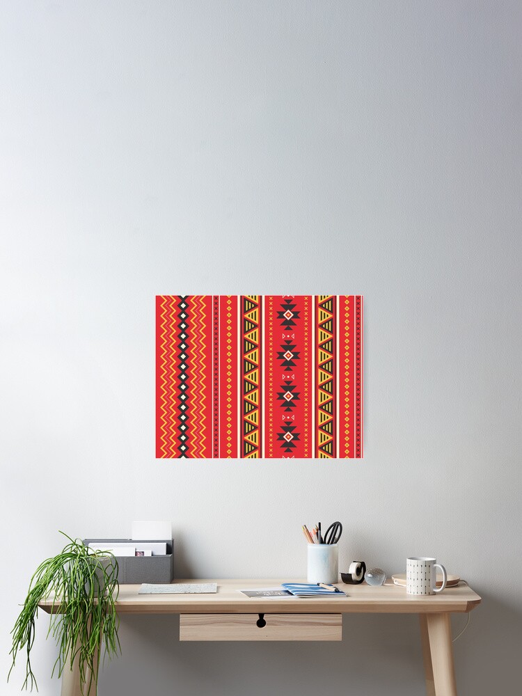 "Traditional Weaved Igorot Pattern" Poster for Sale by PatternHome ...