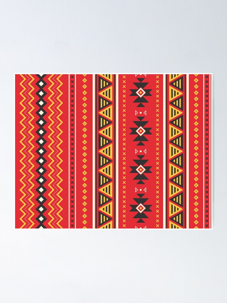 "Traditional Weaved Igorot Pattern" Poster for Sale by PatternHome ...