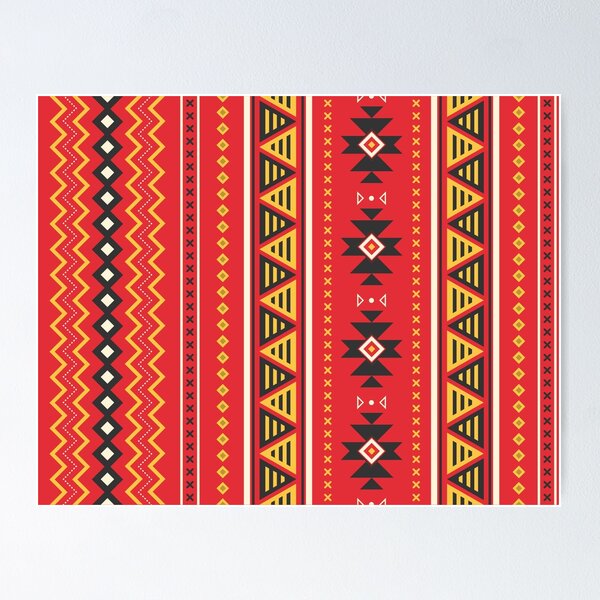 "Traditional Weaved Igorot Pattern" Poster for Sale by PatternHome ...