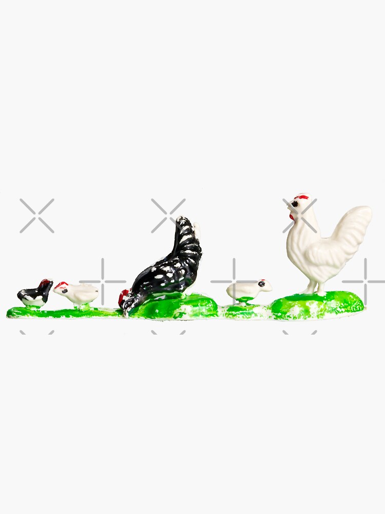 "PLASTIC FANTASTIC Chickens (Neutral)" Sticker for Sale by ...