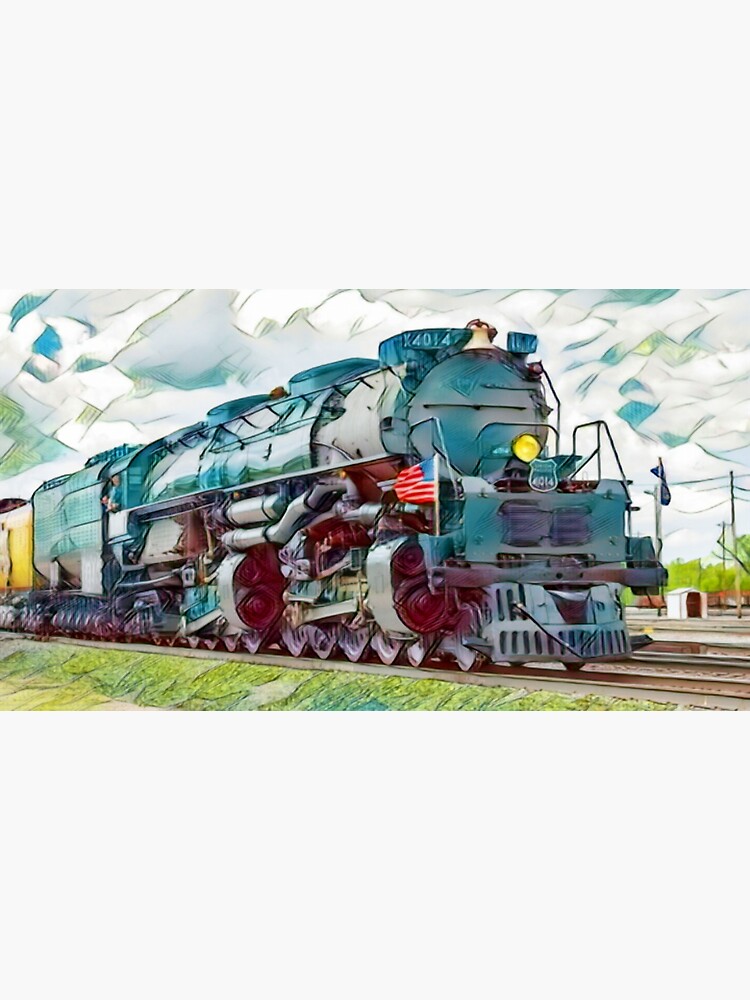 "Union Pacific Big Boy 4014 Steam Train" Sticker for Sale by ...