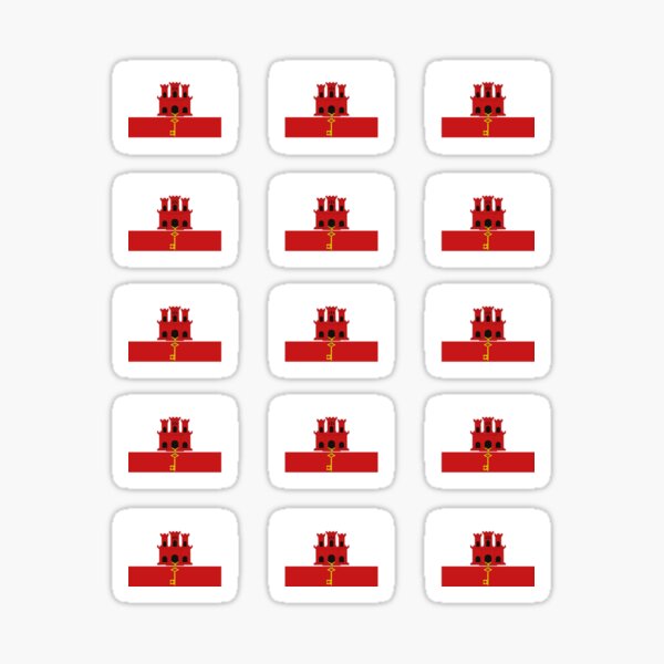 "Gibraltar - Gibraltarian Flag Pack" Sticker for Sale by FlagsWorld ...