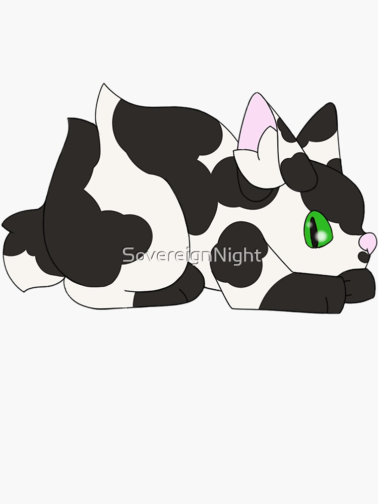 "Chibi Black-spotted Bobtail Cat" Sticker for Sale by SovereignNight ...