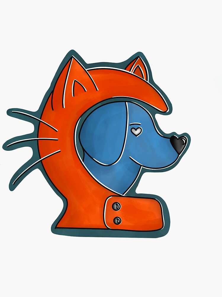 "Cat mask" Sticker for Sale by Belinda-Sabelle | Redbubble