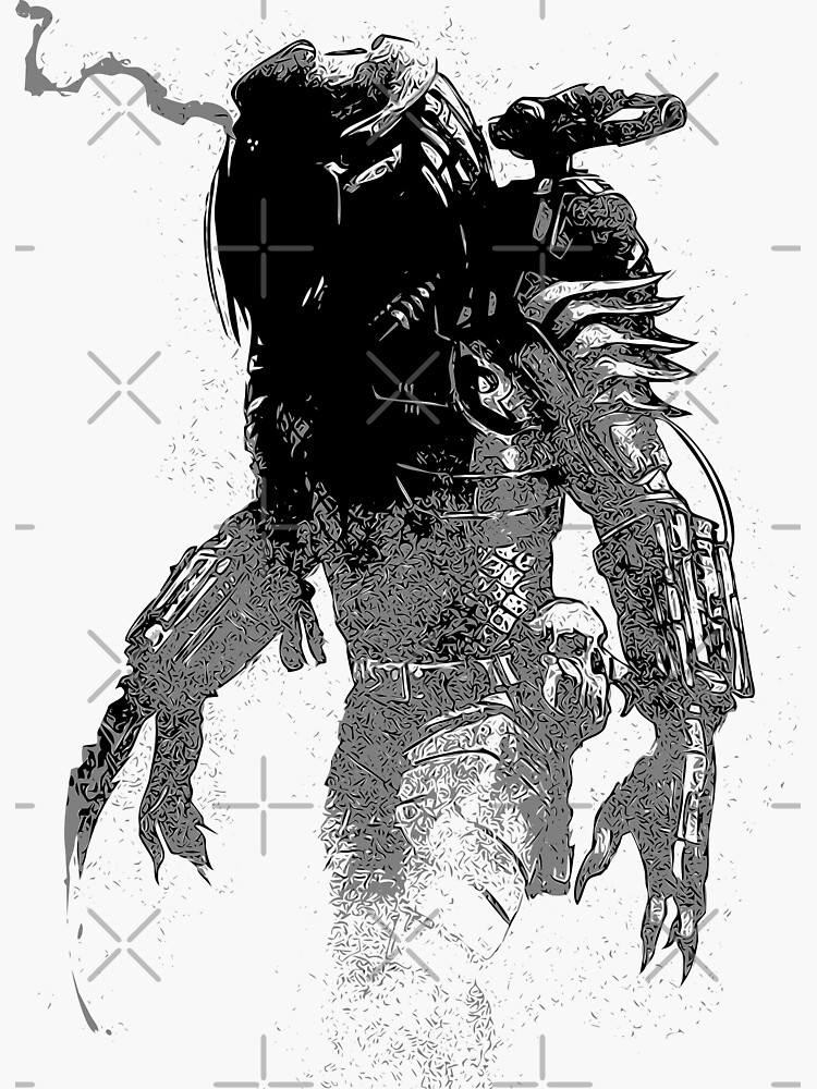 "Predator" Sticker for Sale by YorkshireGarden | Redbubble