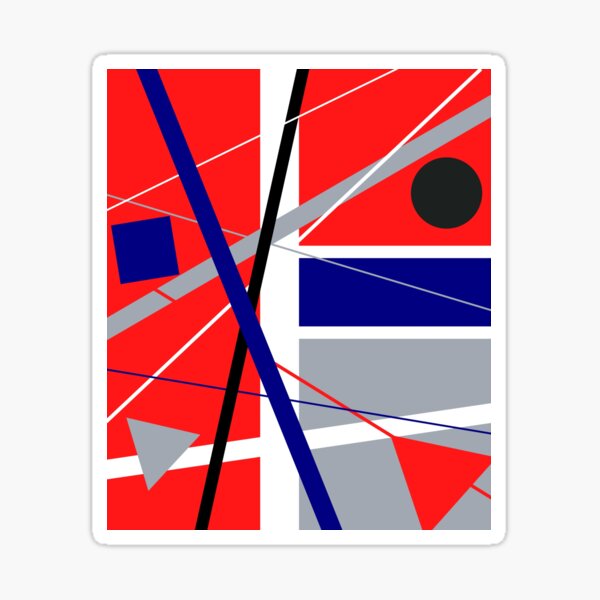"Colorful Geometry Modern Art" Sticker for Sale by ElviraHyvonen ...