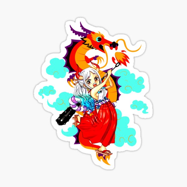 "yamato one piece" Sticker for Sale by marielso123 | Redbubble