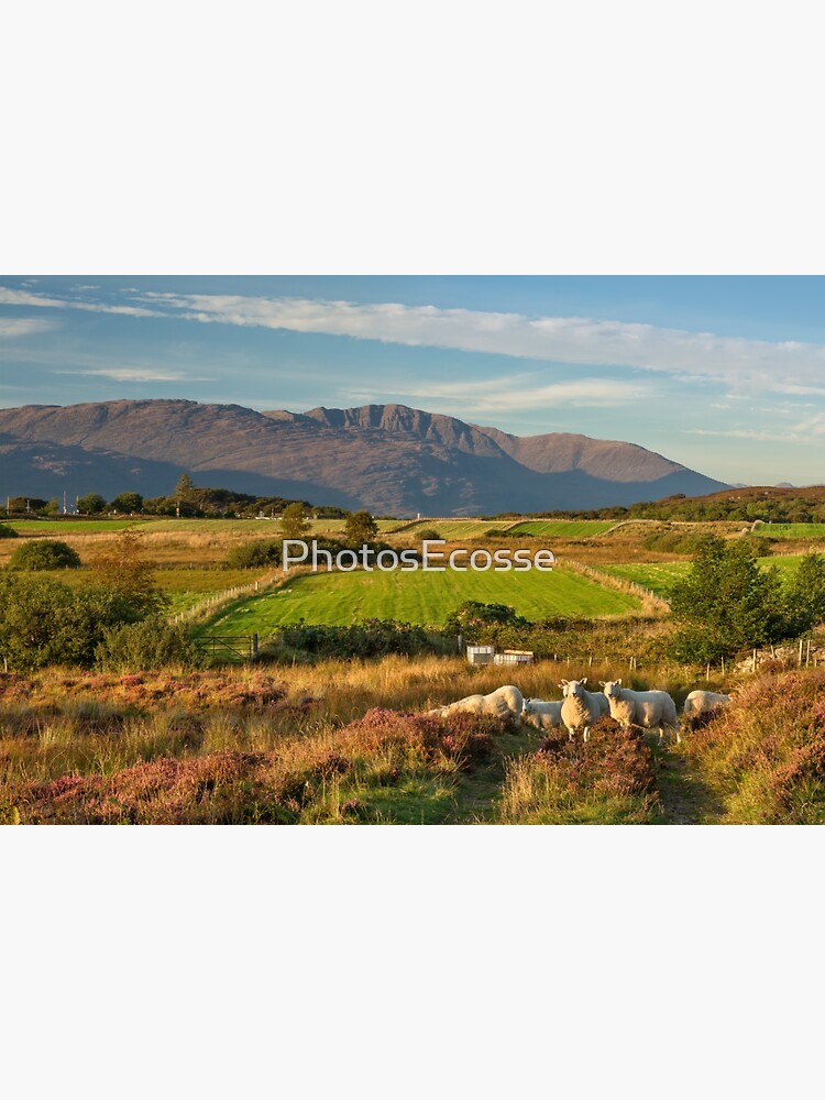 "Applecross Hills from Duirinish Lochalsh, Scotland." Sticker for Sale ...