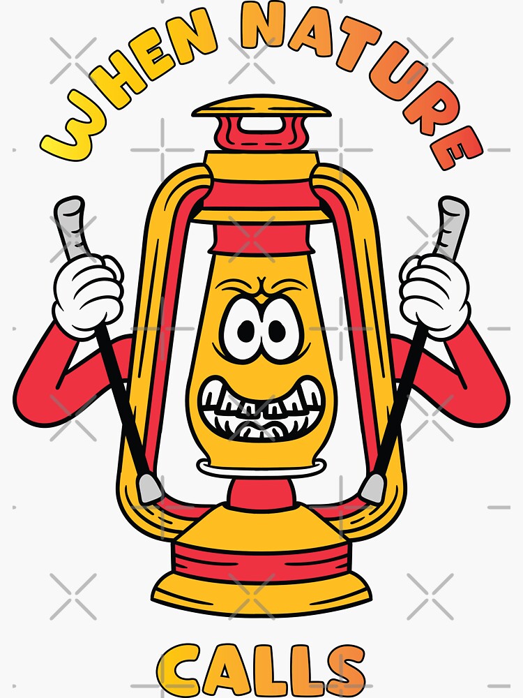 "When Nature Calls | Funny Design | Motivation" Sticker for Sale by ...