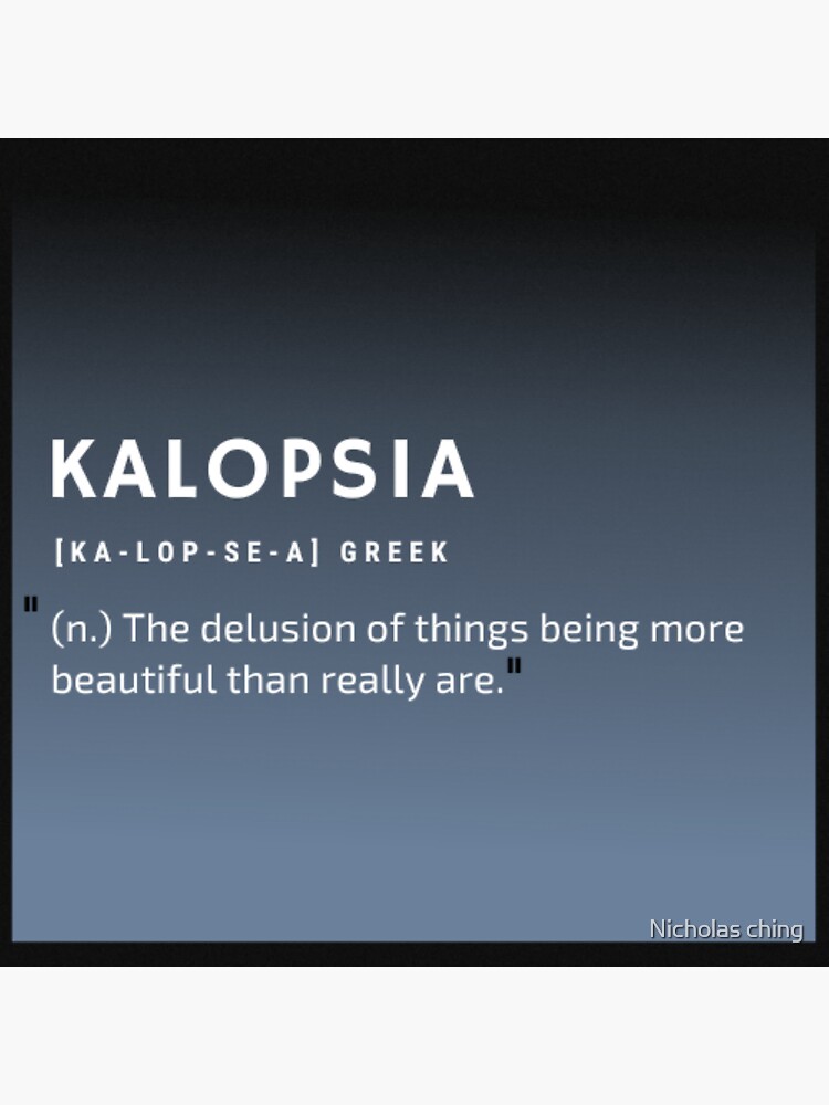 "Kalopsia " Sticker for Sale by NickChing94 | Redbubble