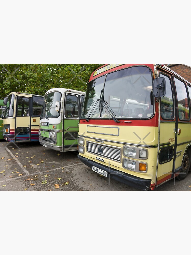 "Classic Buses" Sticker for Sale by AndyHkr | Redbubble