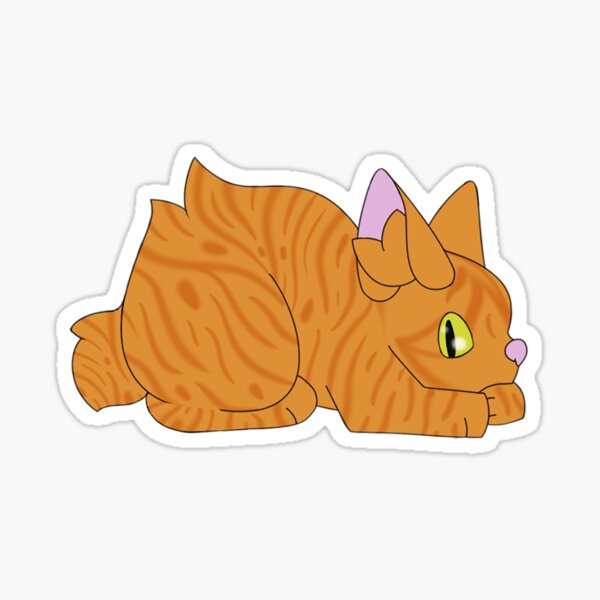 "Chibi Ginger Bobtail Cat" Sticker for Sale by SovereignNight | Redbubble
