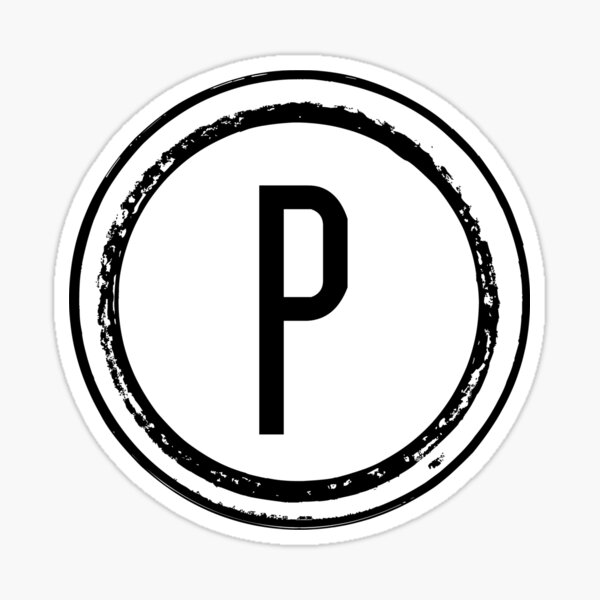 "Letter P Stamp" Sticker for Sale by FangirlFuel | Redbubble